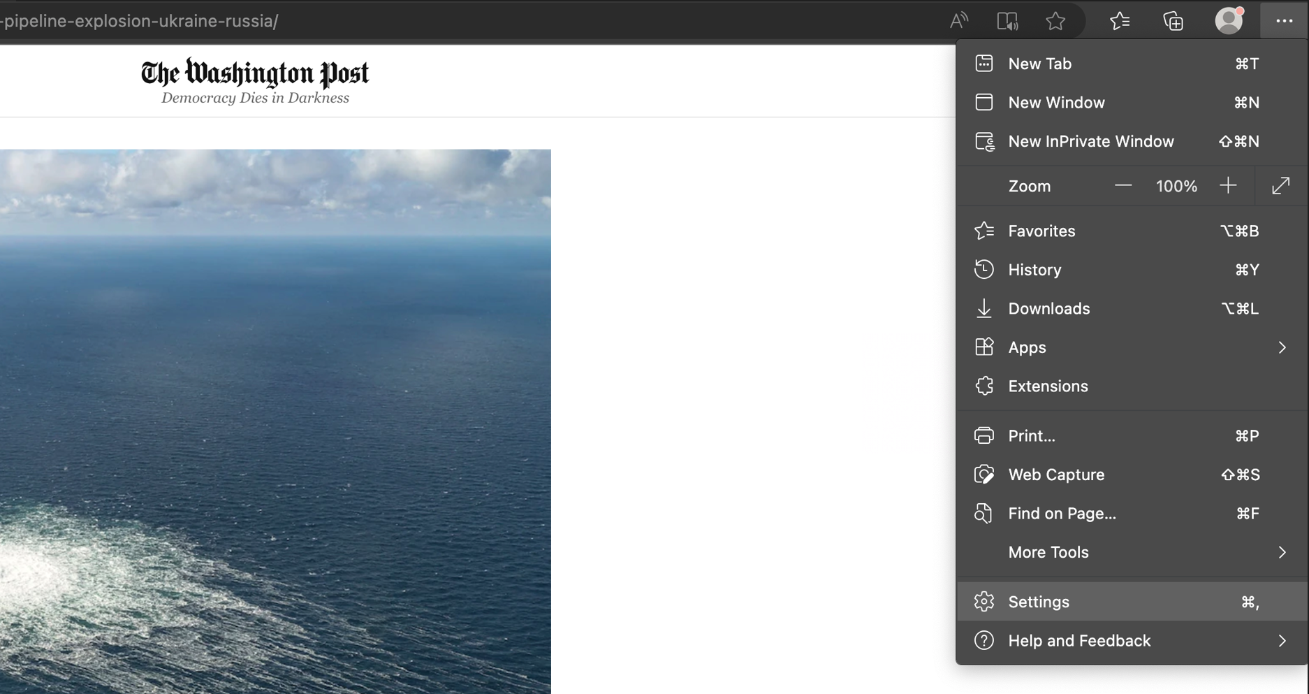 How do I change the font size/zoom on the Washington Post website ...
